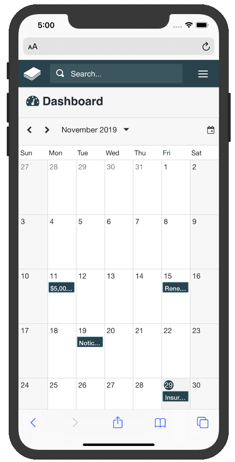 Calendar – Aerofiler